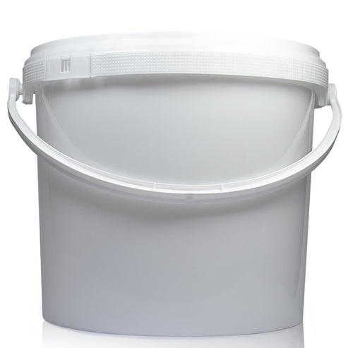 5L White Bucket With Handle & T/E Lid – jerry-cans.co.uk